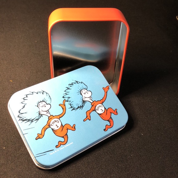 Dr. Seuss | Other | Dr Seuss Thing Thing 2 Design On Top Of Metal Tin ...